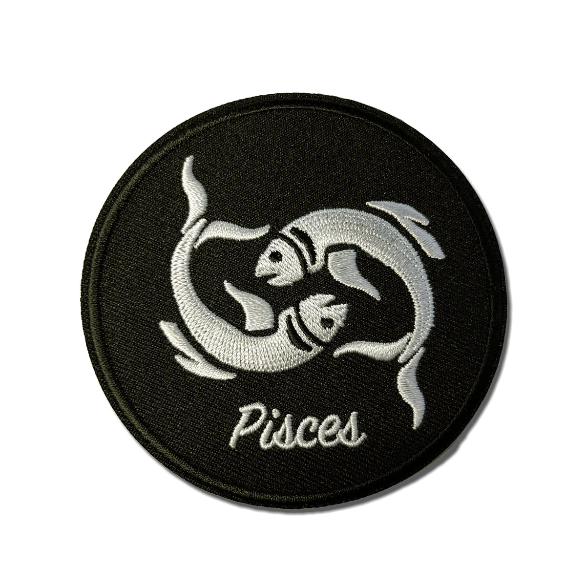 Embroidered Pisces Zodiac Round Iron on Sew on Patch – PATCHERS