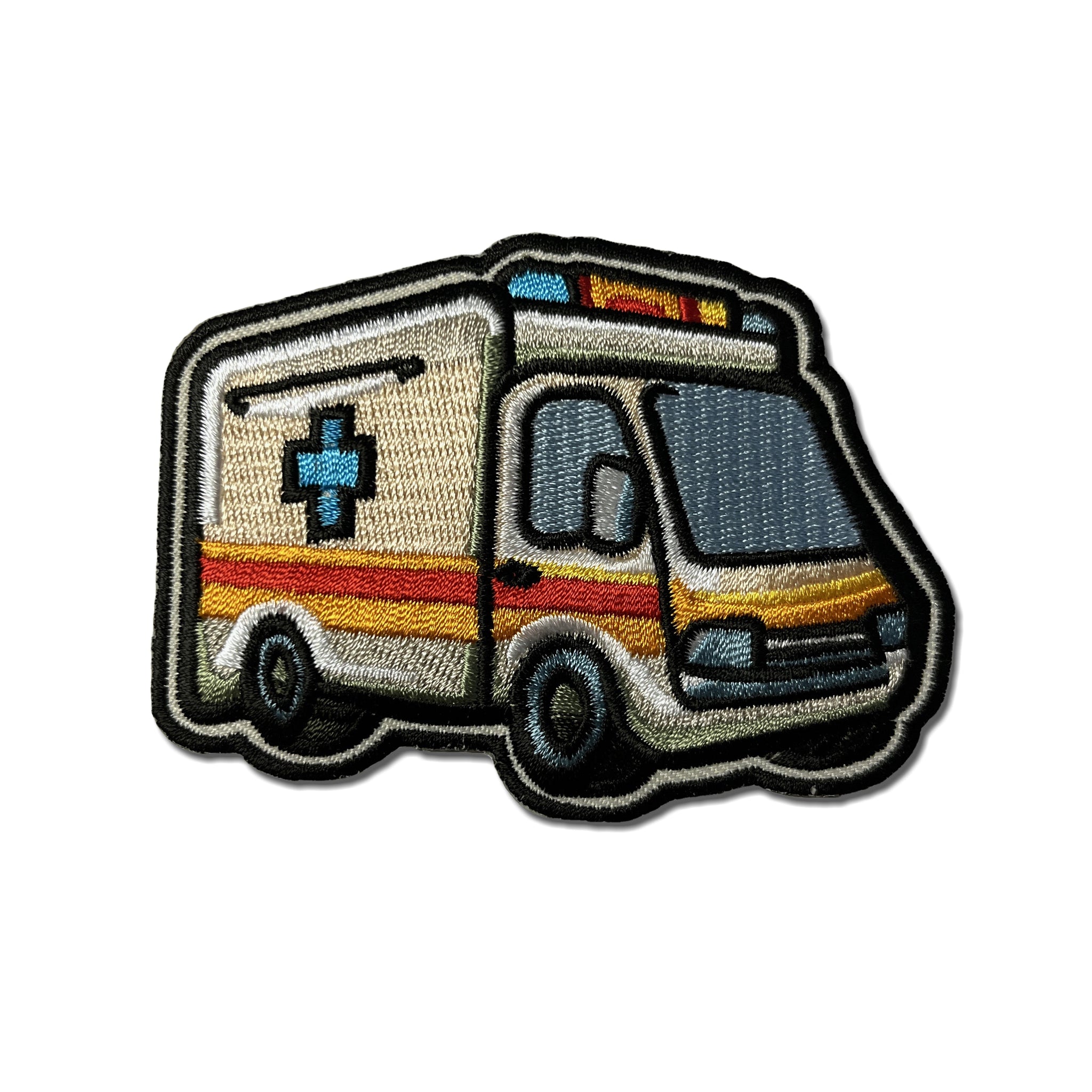 Embroidered Ambulance Side Iron on Sew on Patch – PATCHERS