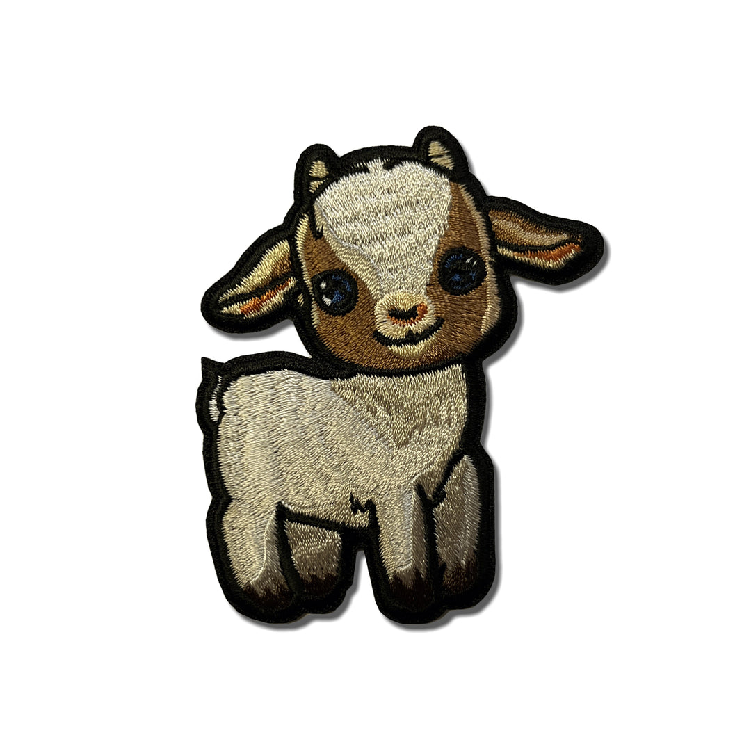 Embroidered Baby Goat Iron on Sew on Patch – PATCHERS