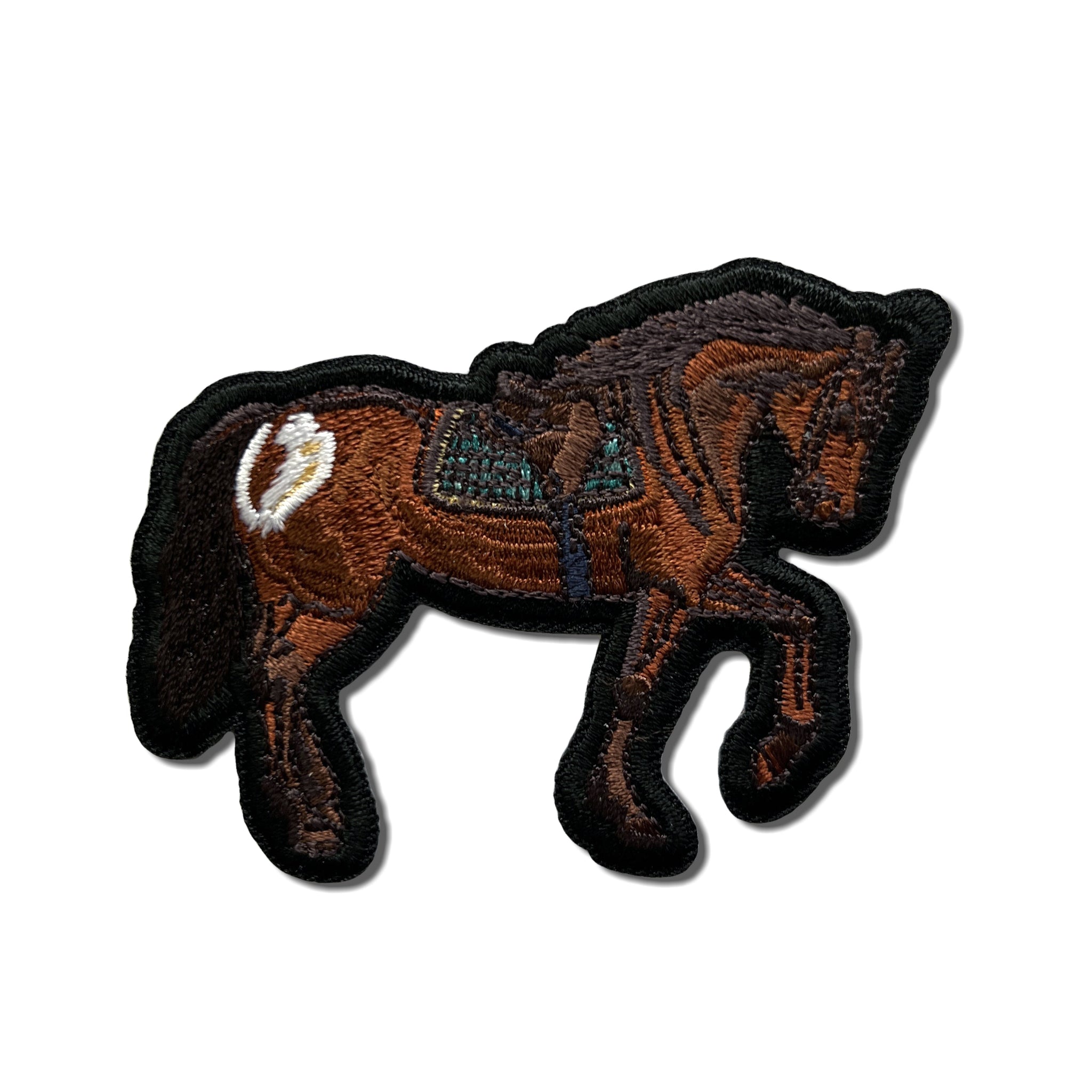 Embroidered Brown Horse Iron on Sew on Patch – PATCHERS
