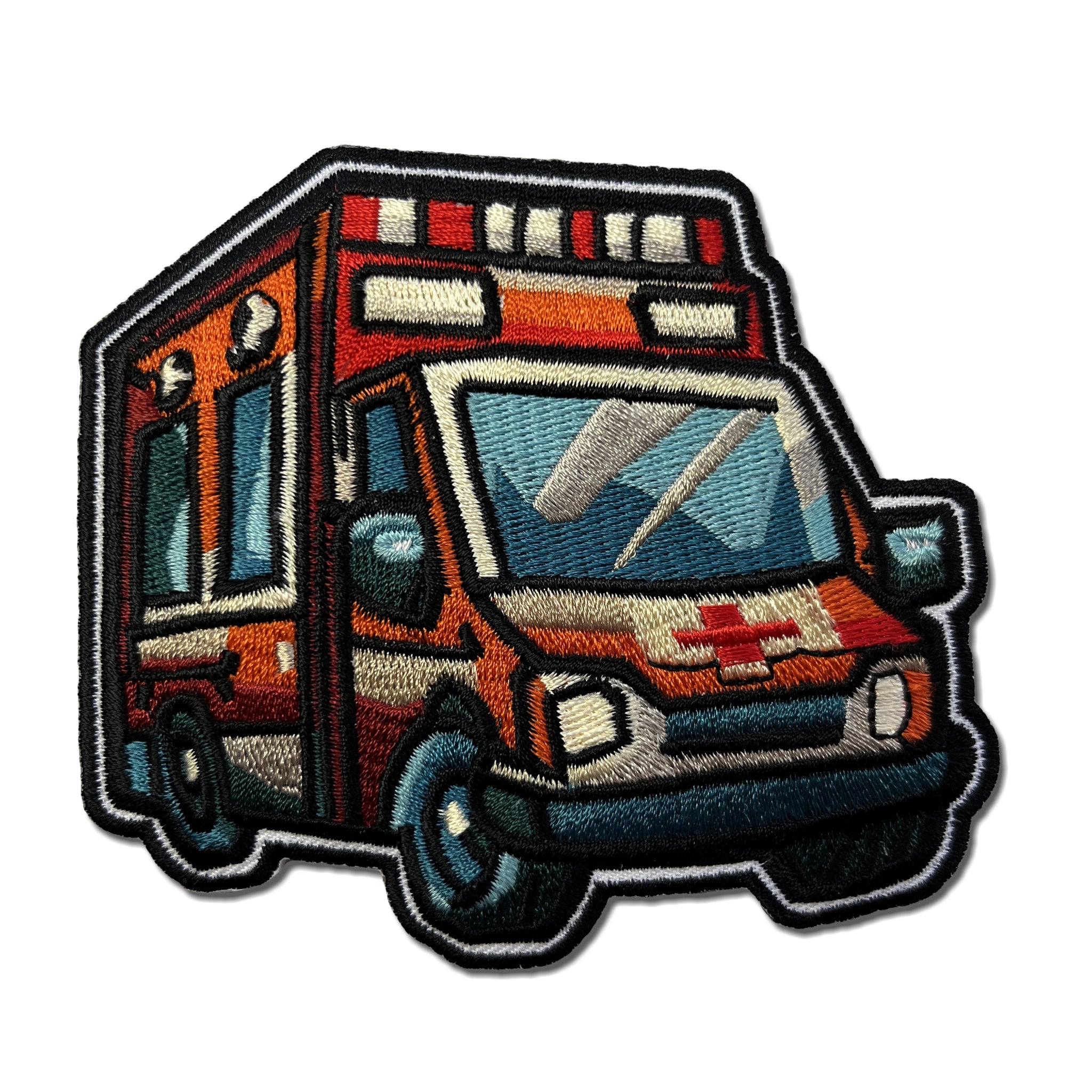 Embroidered Cartoon Ambulance Front Iron on Sew on Patch – PATCHERS