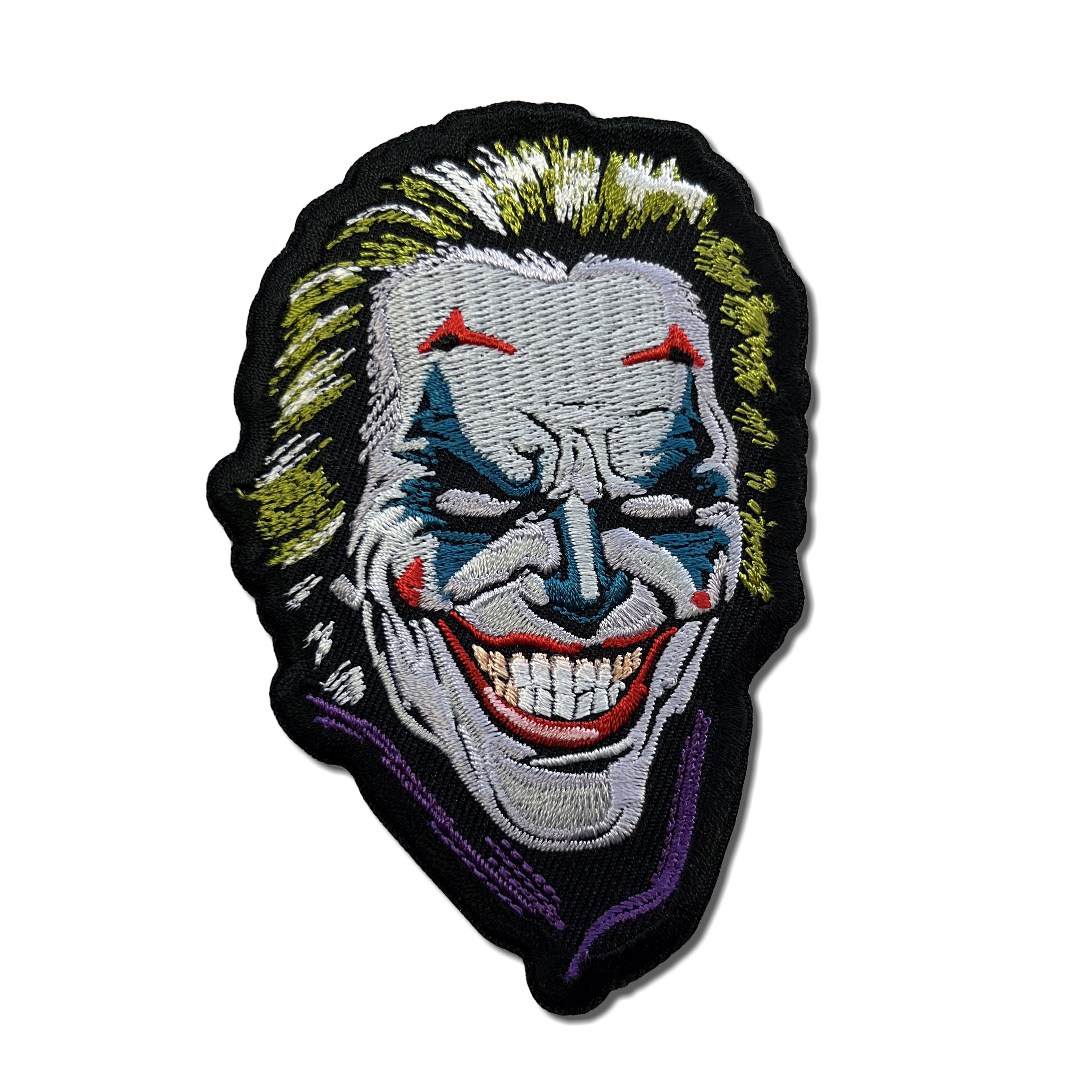 Embroidered Clown Green Blue White Iron on Sew on Patch – PATCHERS