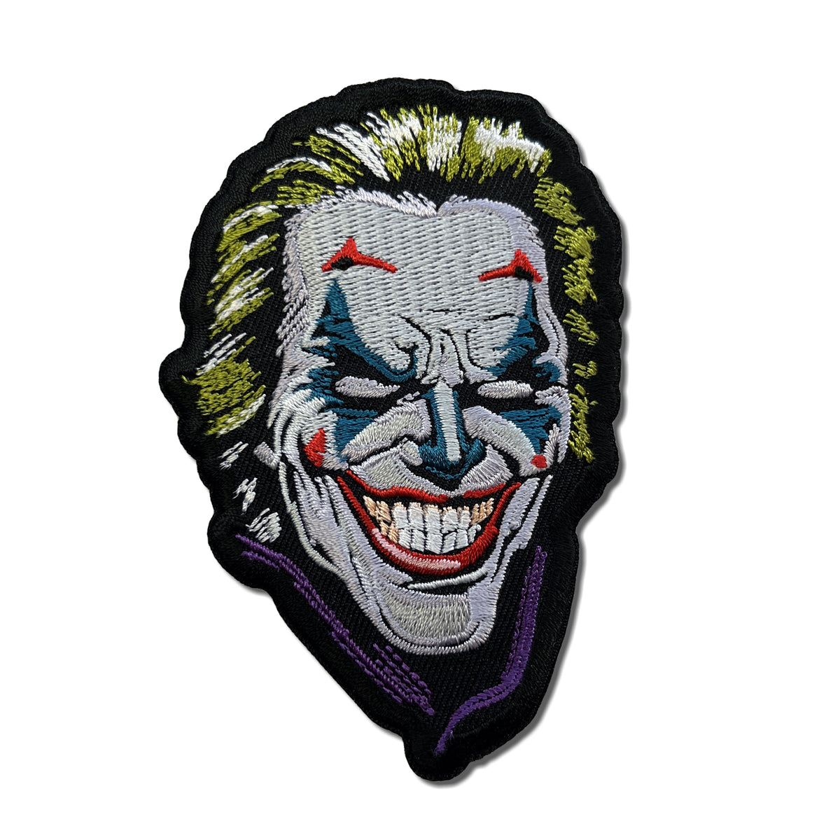 Embroidered Clown Green Blue White Iron on Sew on Patch – PATCHERS
