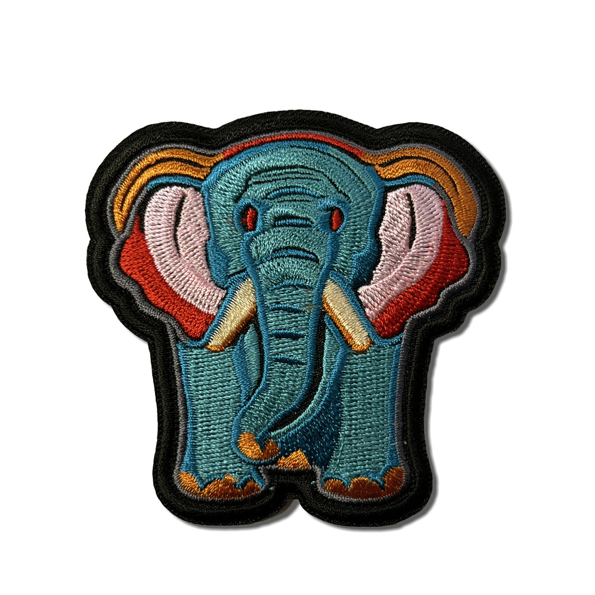 Embroidered Colourful Elephant Iron on Sew on Patch – PATCHERS