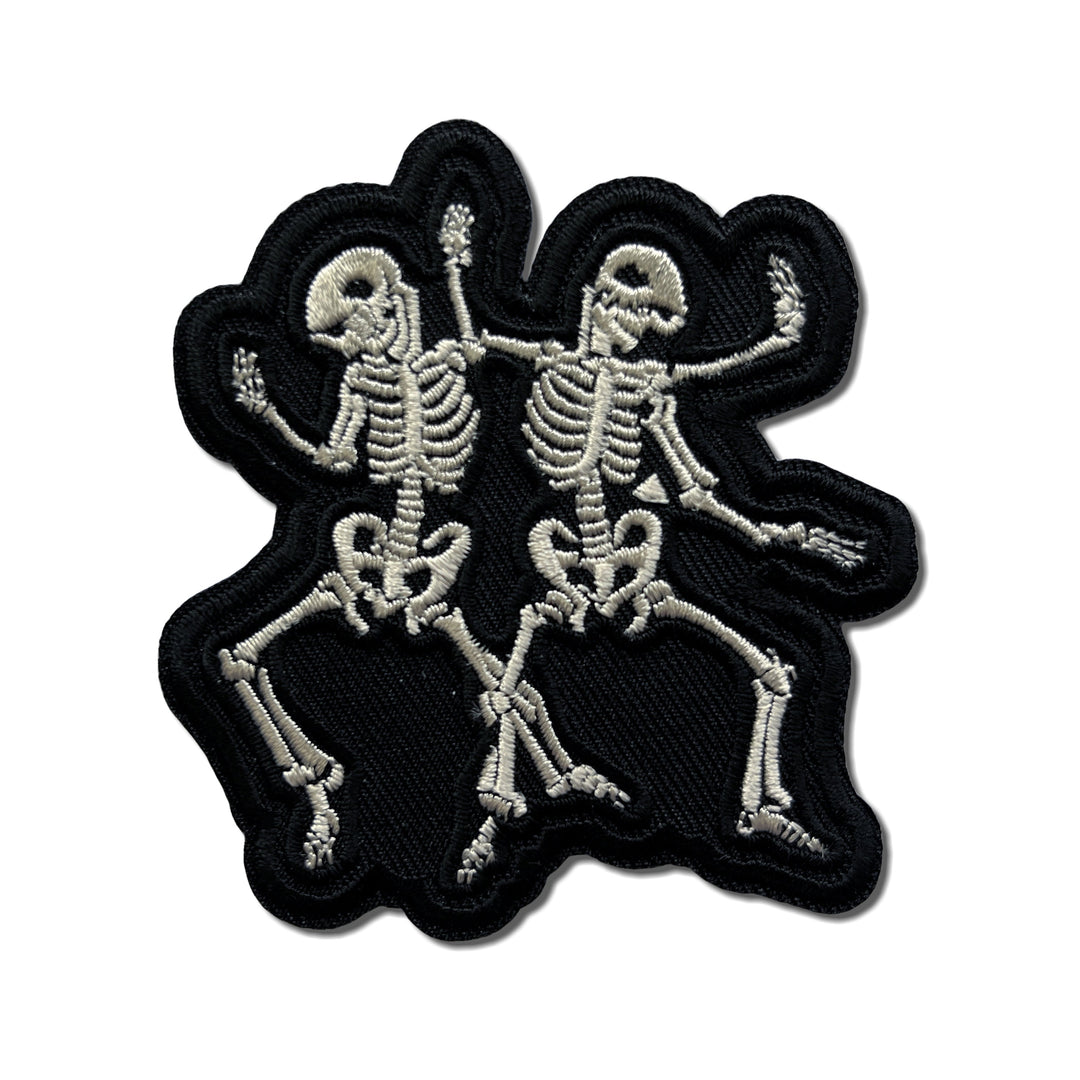 Embroidered Dancing Skeletons Iron on Sew on Patch – PATCHERS