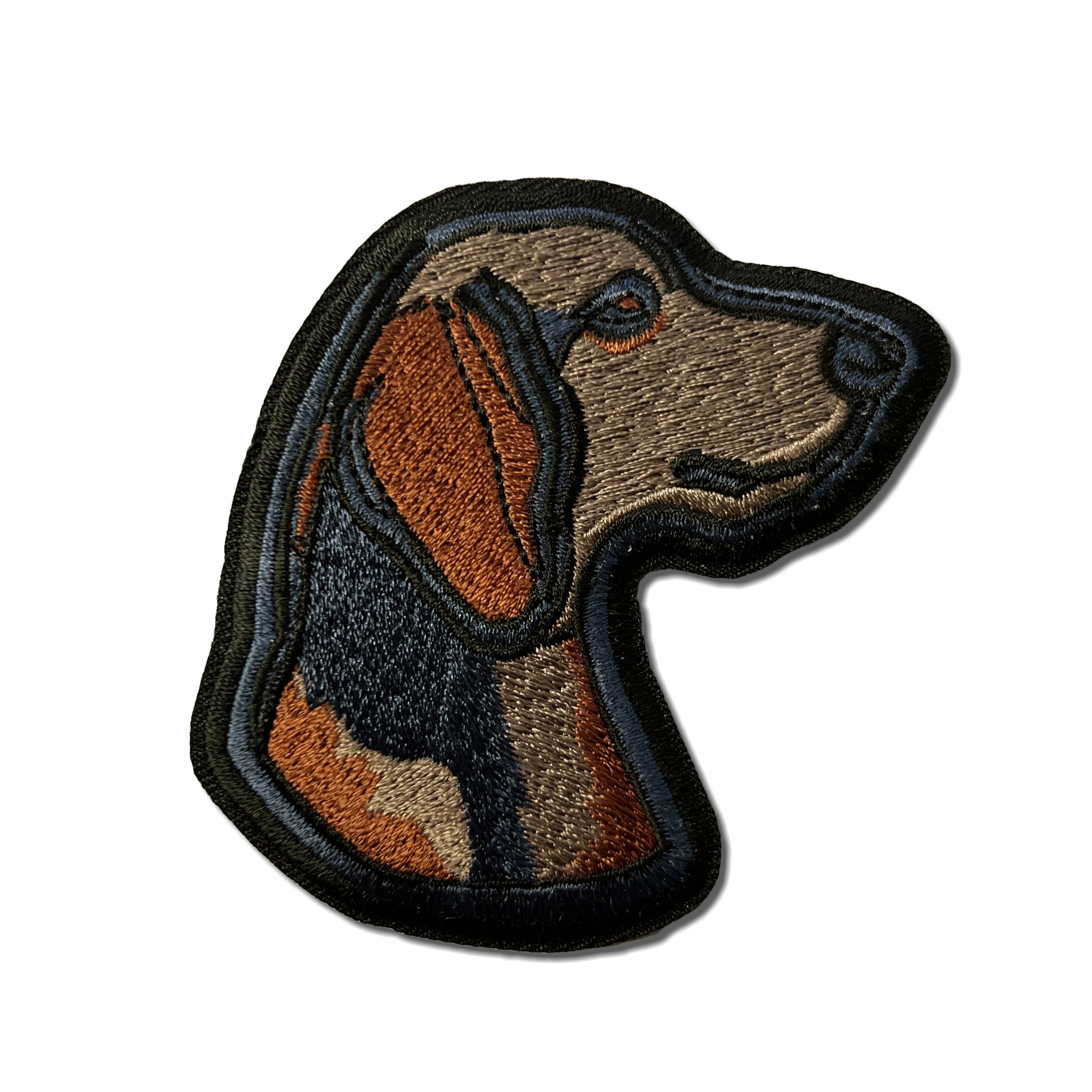 Embroidered Dog Head Iron on Sew on Patch – PATCHERS