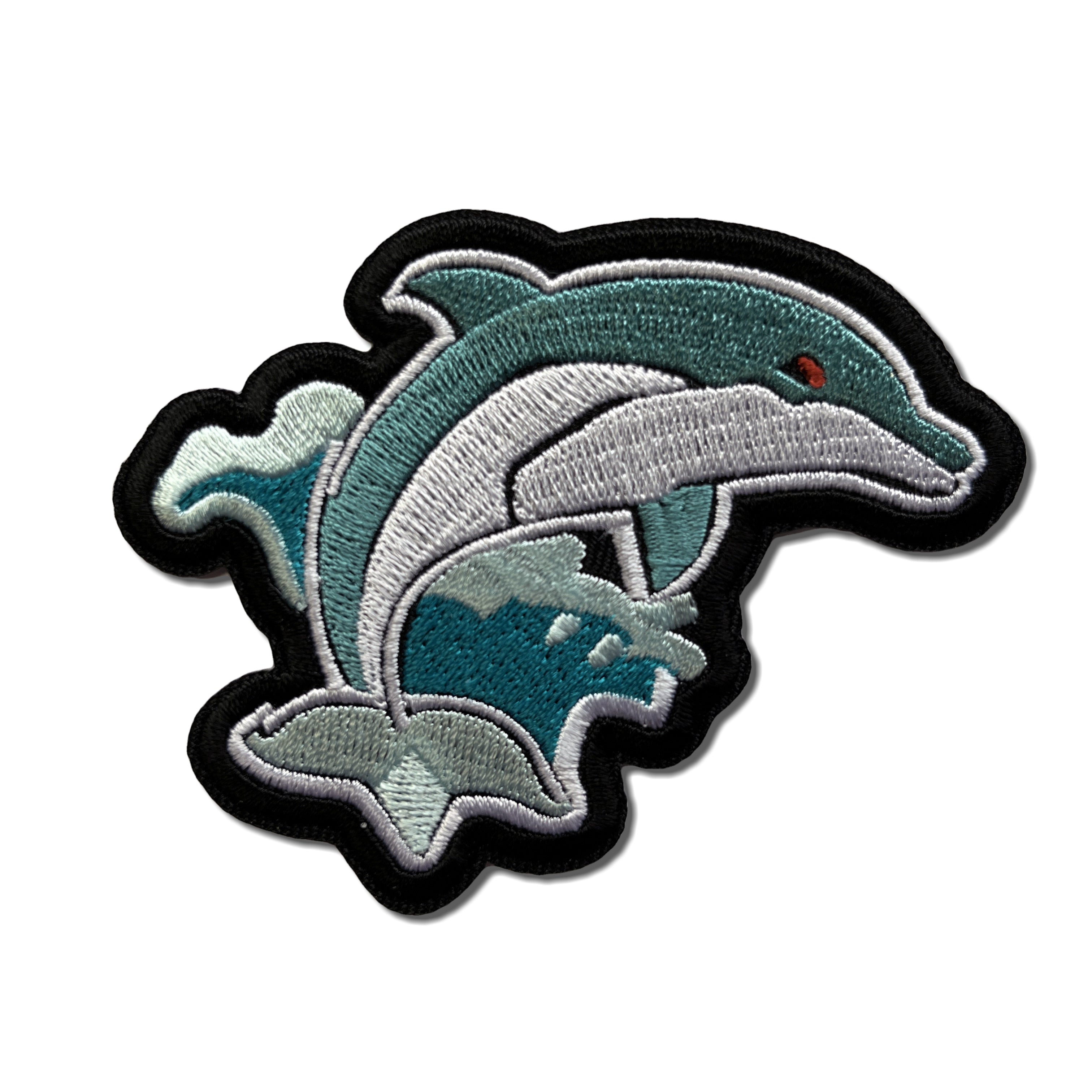 Embroidered Dolphin Iron on Sew on Patch – PATCHERS