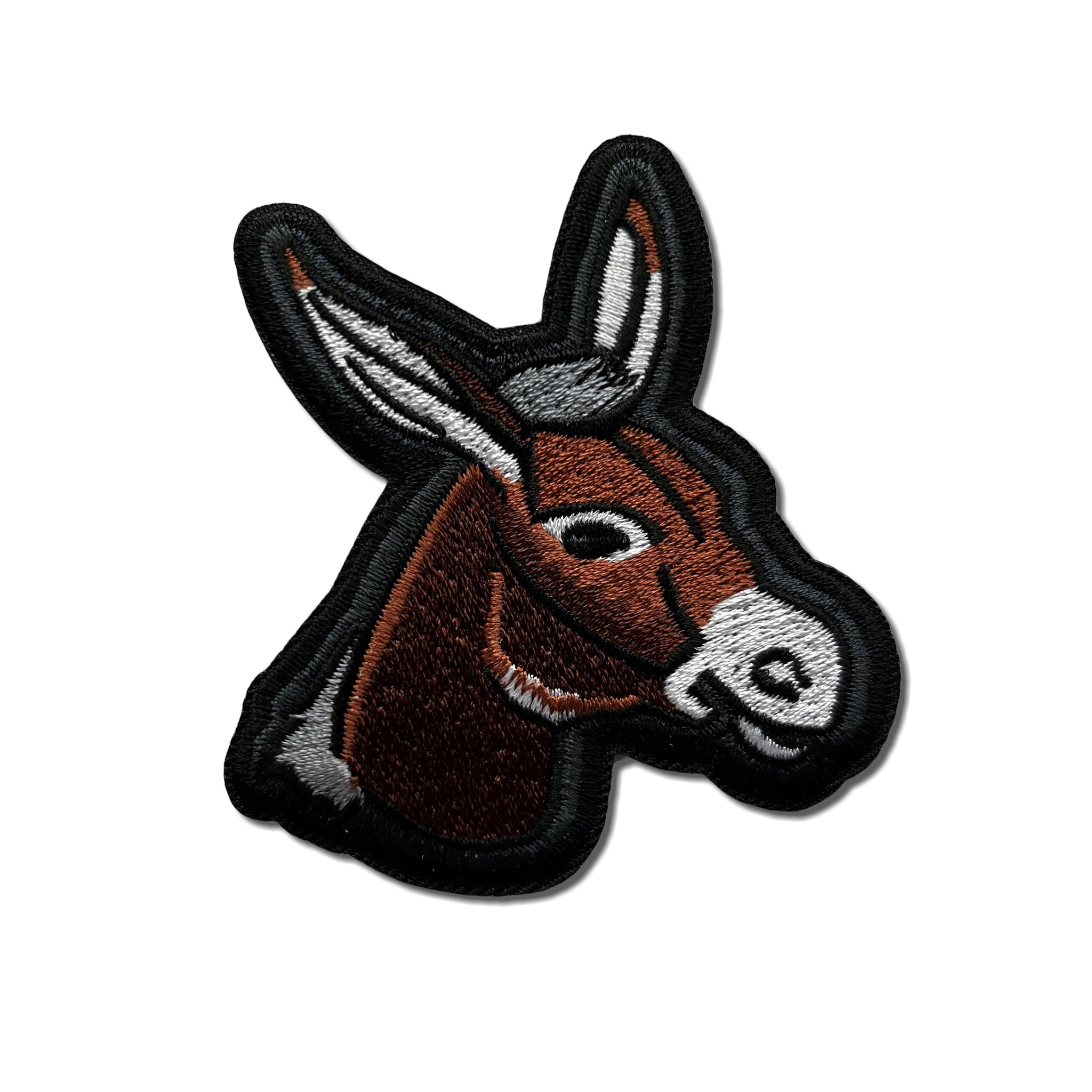 Embroidered Donkey Head Iron on Sew on Patch – PATCHERS