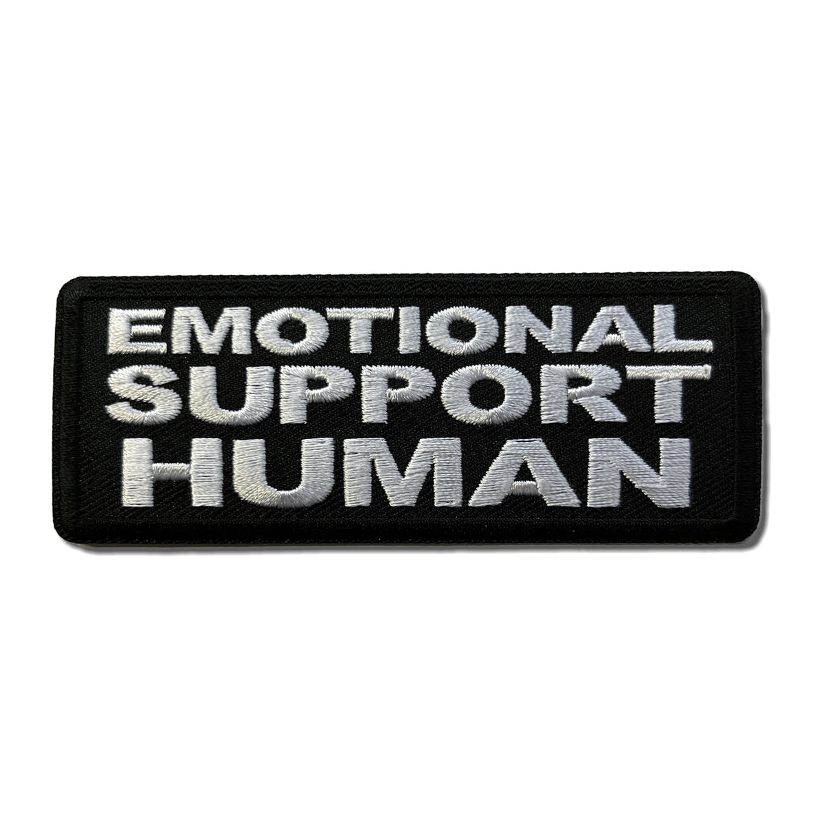 Embroidered Emotional Support Human Iron on Sew on Patch – PATCHERS