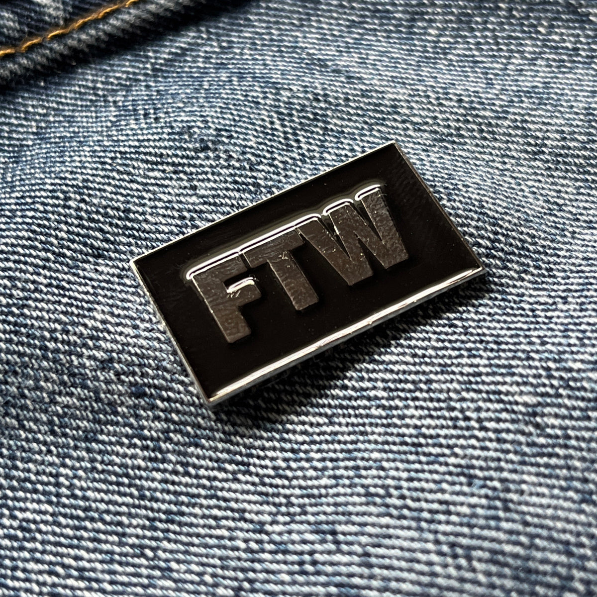 Metal & Enamel FTW Pin Badge with Secure Locking Backs – PATCHERS