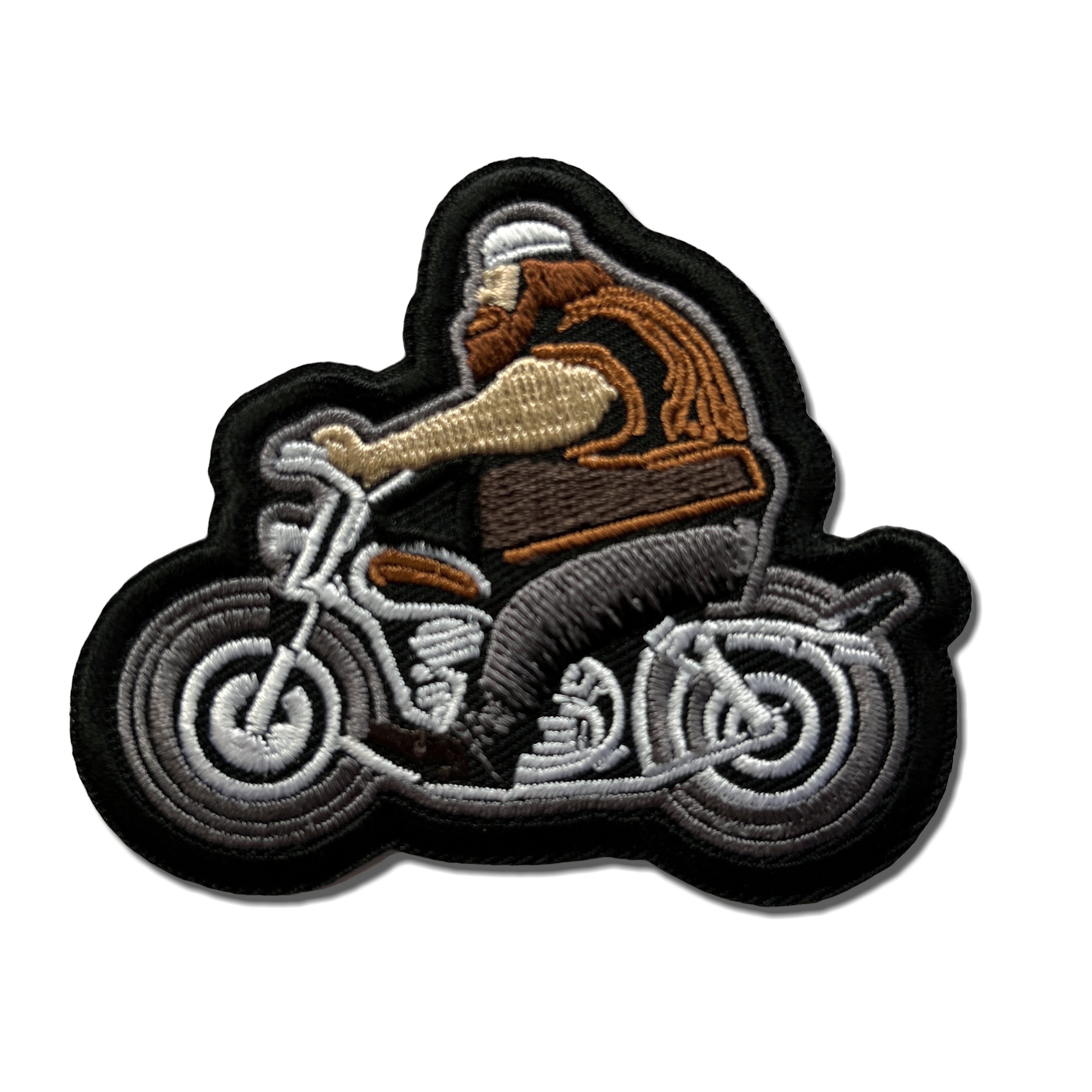 Embroidered Fat Biker Motorcycle Iron on Sew on Patch – PATCHERS