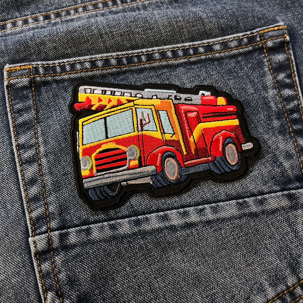 Embroidered Fire Engine Truck Iron on Sew on Patch – PATCHERS
