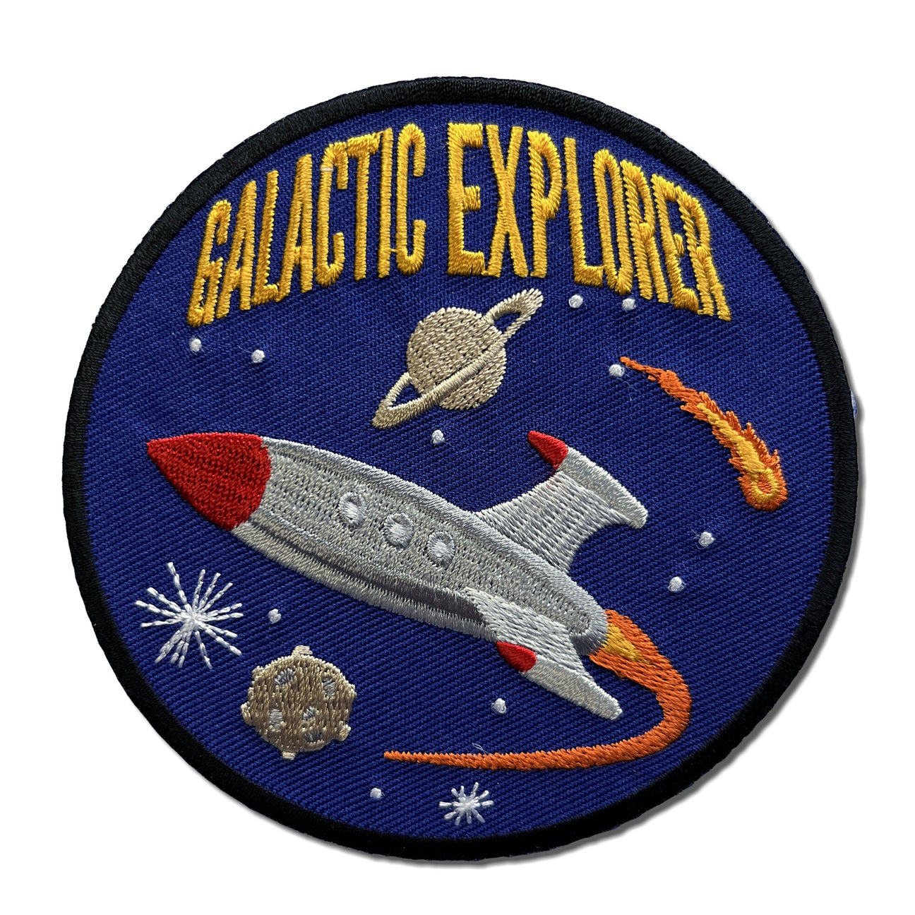 Embroidered Galactic Explorer Rocket Iron on Sew on Patch – PATCHERS