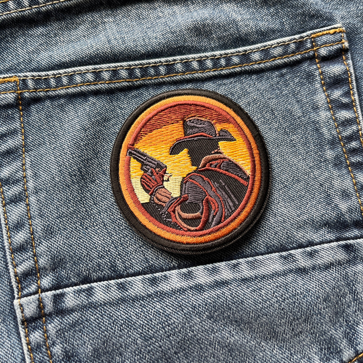 Embroidered Gun Slinger Iron on Sew on Patch – PATCHERS