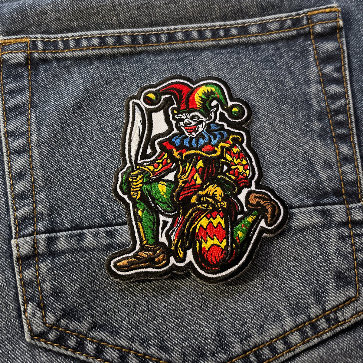 Embroidered Jester Sword Iron on Sew on Patch – PATCHERS