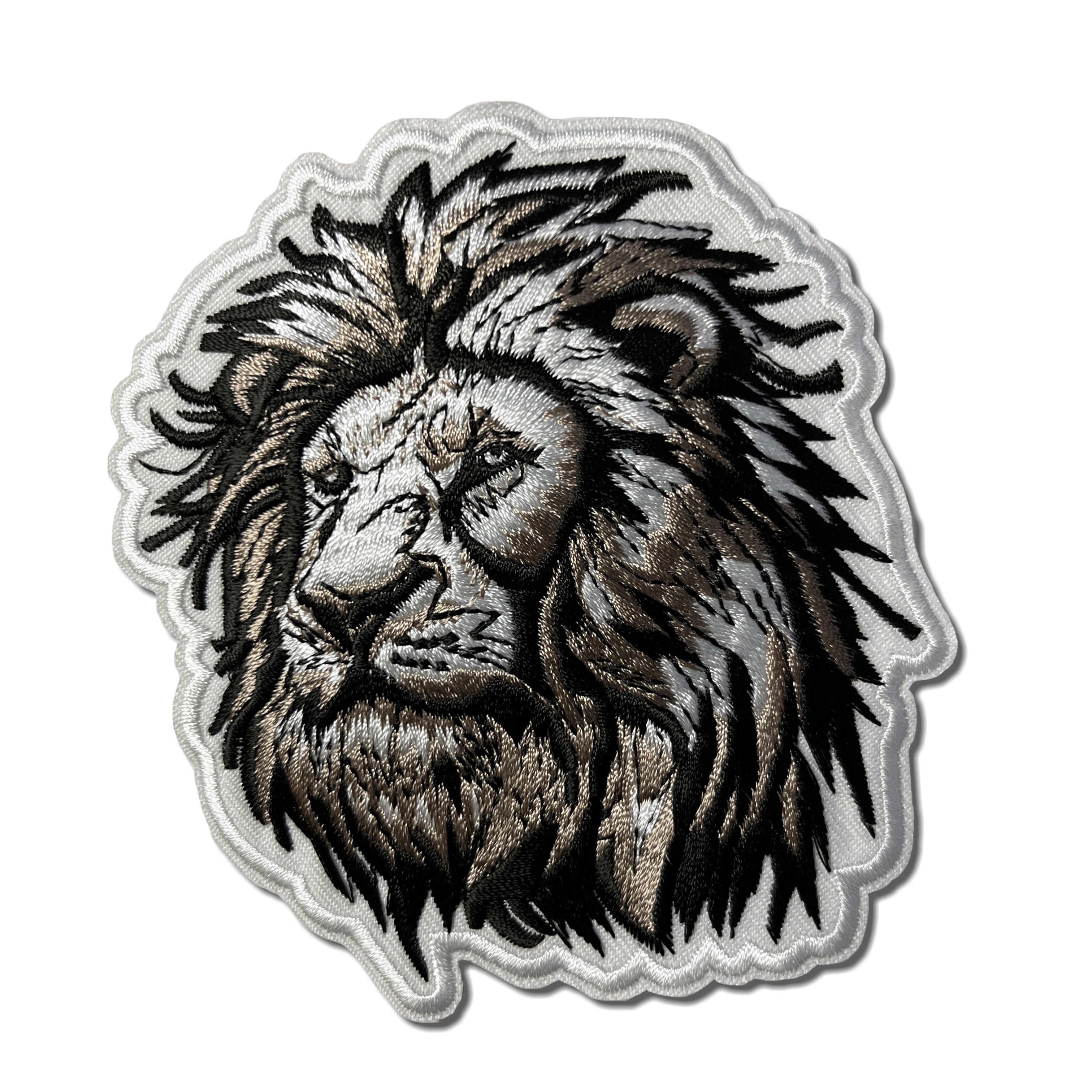 Embroidered Lion Head Iron on Sew on Patch – PATCHERS