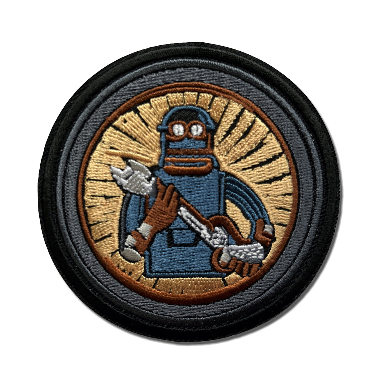 Embroidered Mechanic Bot Iron on Sew on Patch – PATCHERS