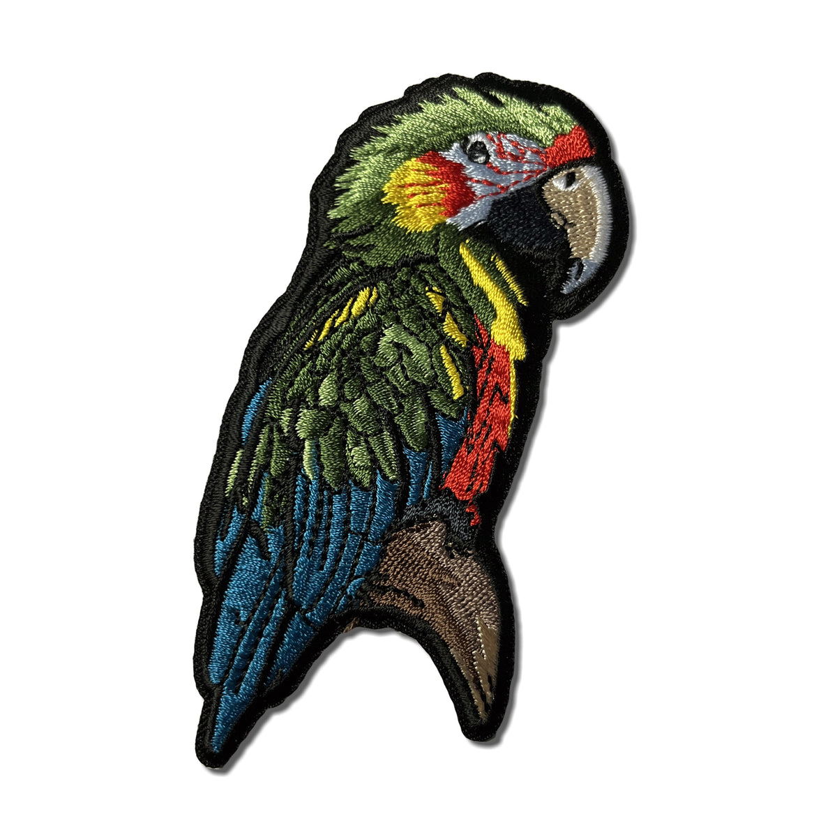 Embroidered Parrot on Branch Iron on Sew on Patch – PATCHERS