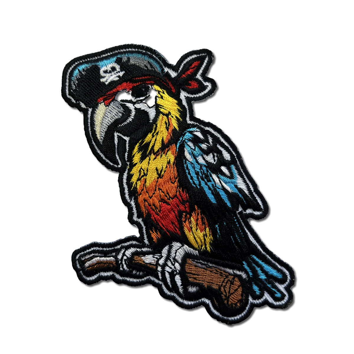 Embroidered Pirate Parrot Iron On Sew On Patch Patchers