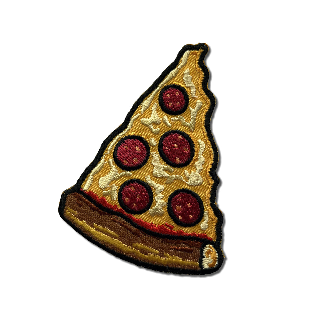 Embroidered Pizza Slice Iron on Sew on Patch – PATCHERS