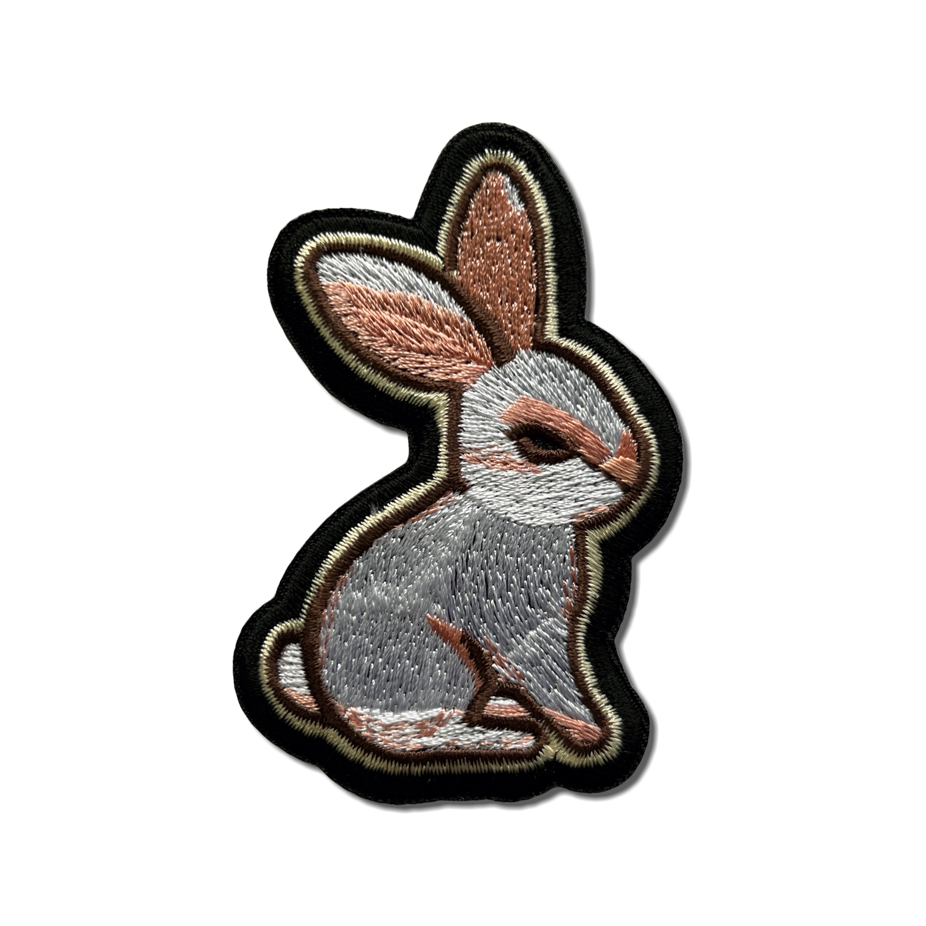 Embroidered Rabbit Iron on Sew on Patch – PATCHERS