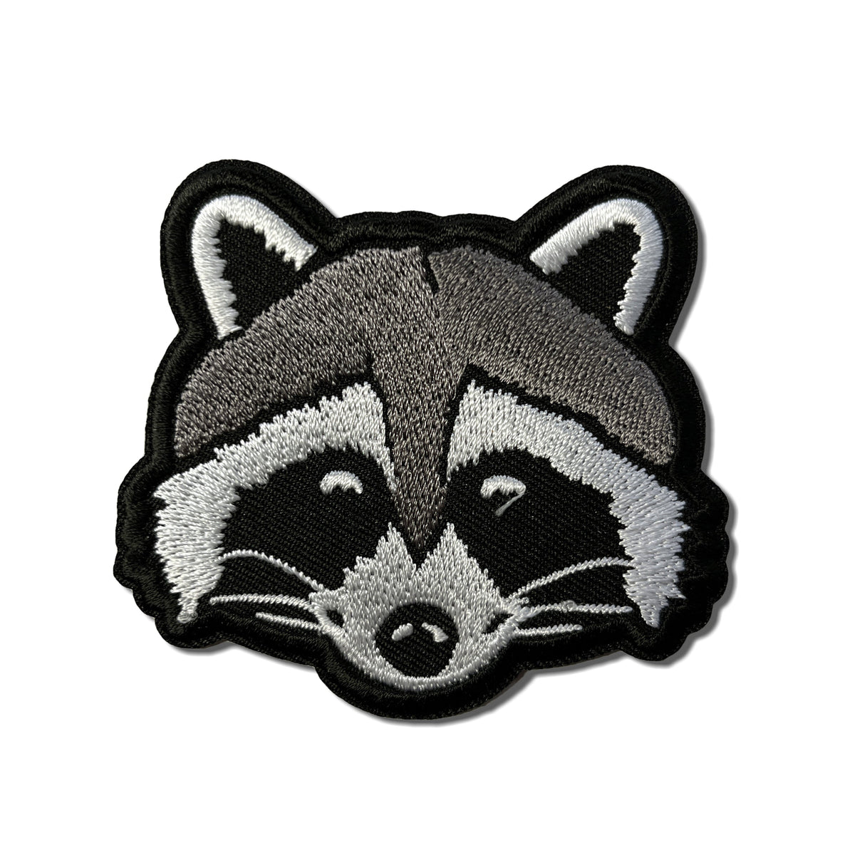 Embroidered Raccoon Head Iron on Sew on Patch – PATCHERS