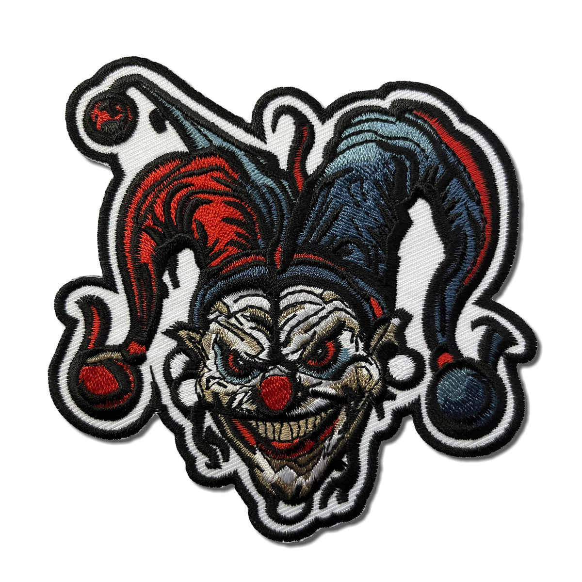 Embroidered Scary Jester Clown Iron on Sew on Patch – PATCHERS