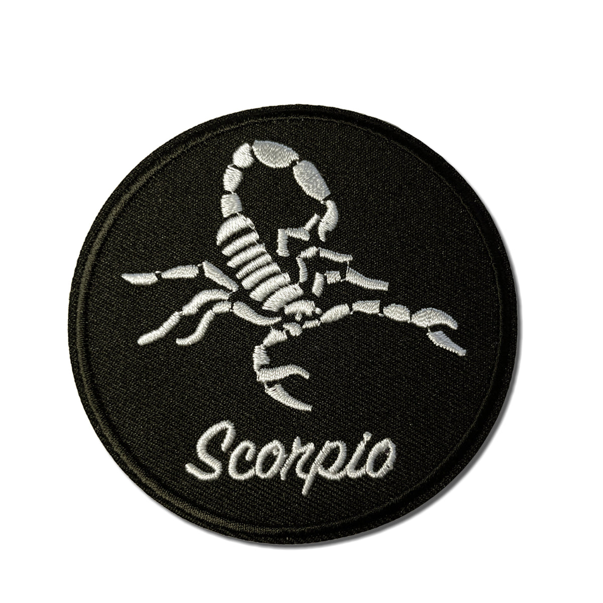 Embroidered Scorpio Zodiac Round Iron on Sew on Patch – PATCHERS