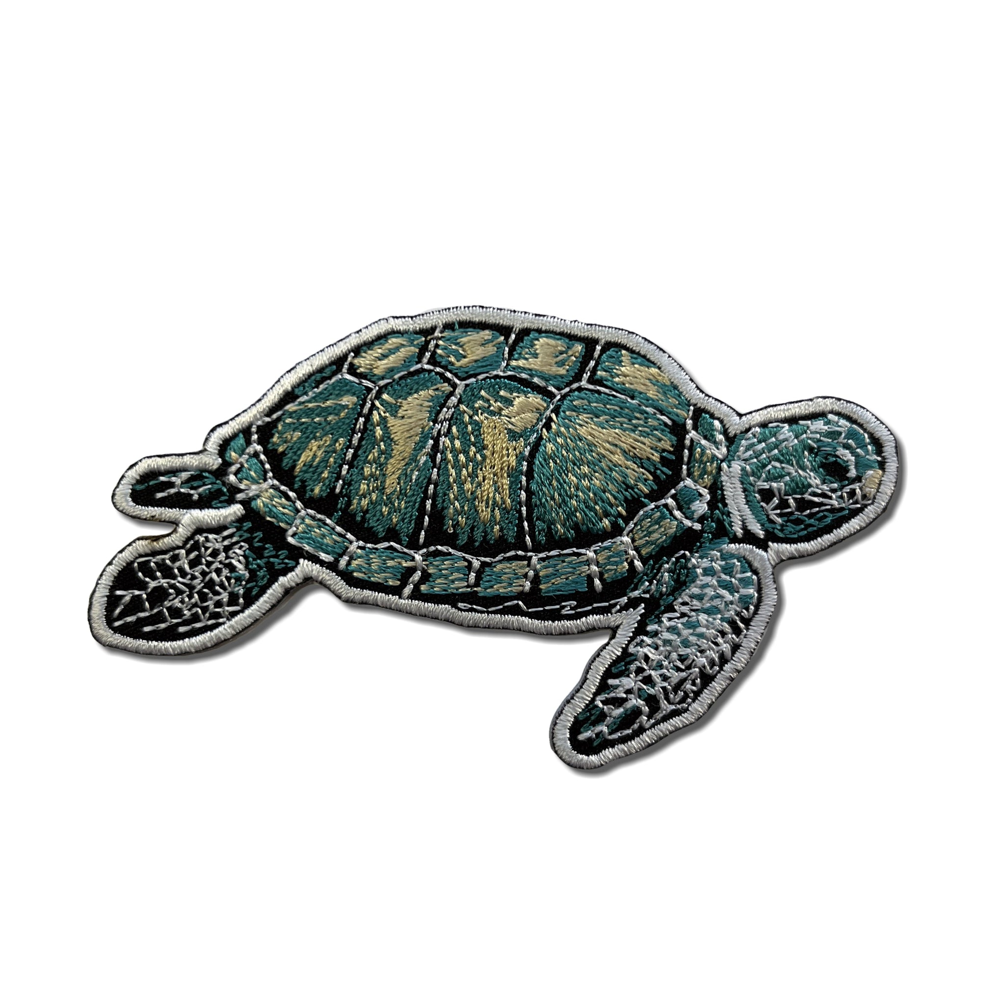 Embroidered Sea Turtle Iron on Sew on Patch – PATCHERS