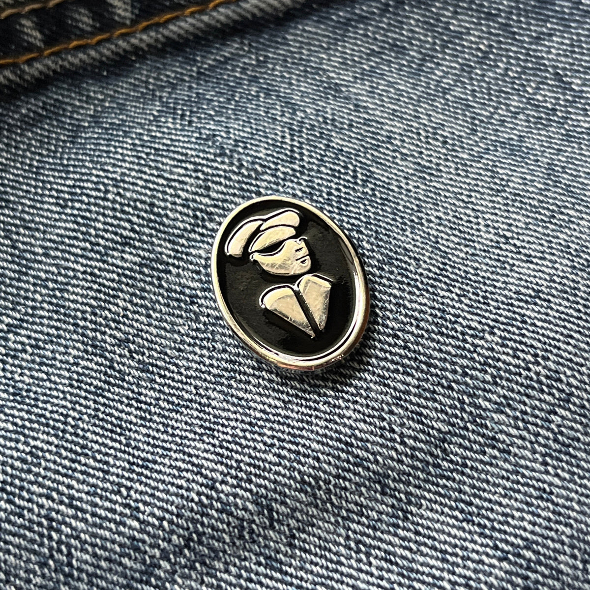 Metal & Enamel Ska Man Pin Badge with Secure Locking Back – PATCHERS