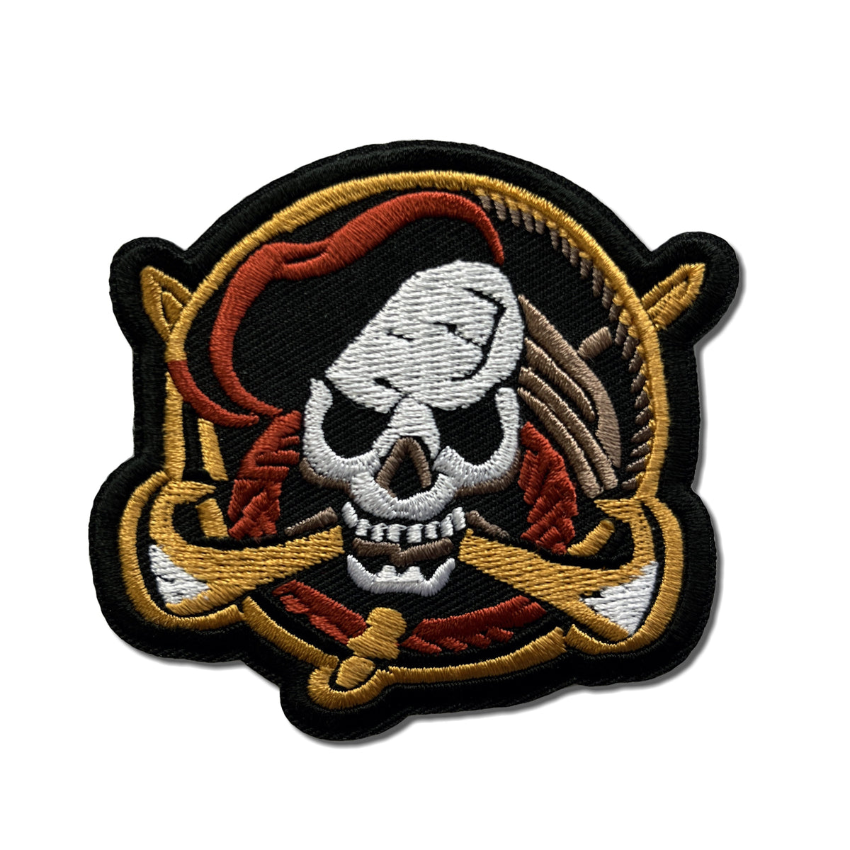 Embroidered Skull Pirate Bones Rope Iron on Sew on Patch – PATCHERS