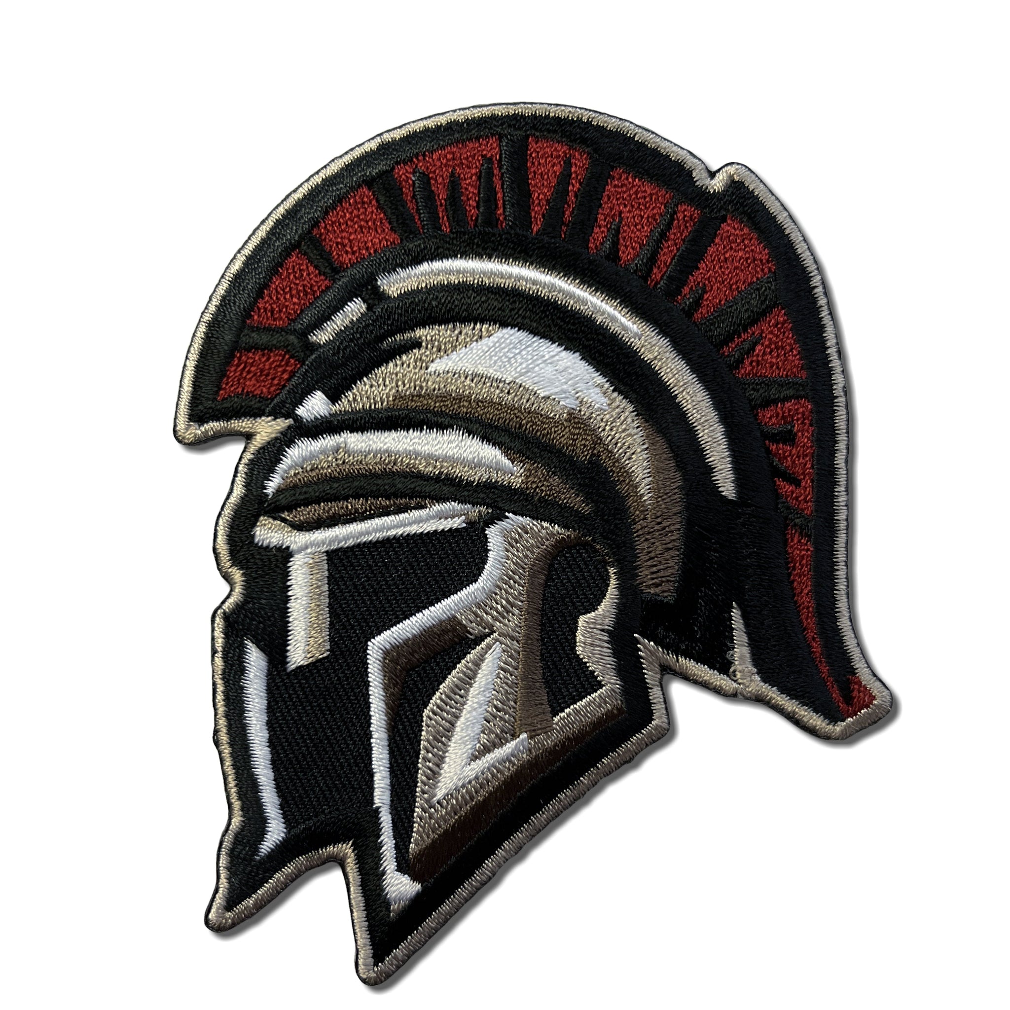 Embroidered Spartan Helmet Iron on Sew on Patch – PATCHERS