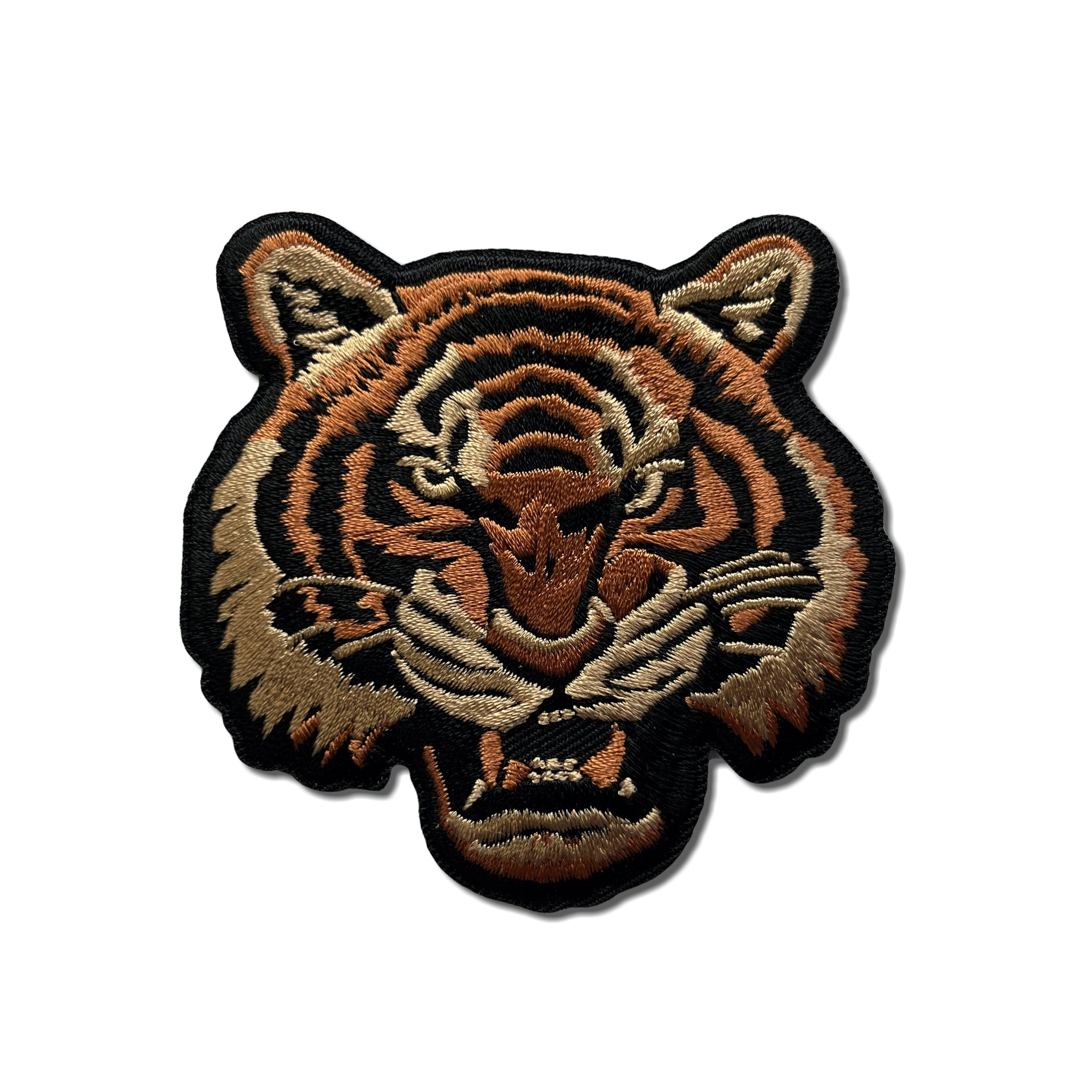Embroidered Tiger Head Iron on Sew on Patch – PATCHERS