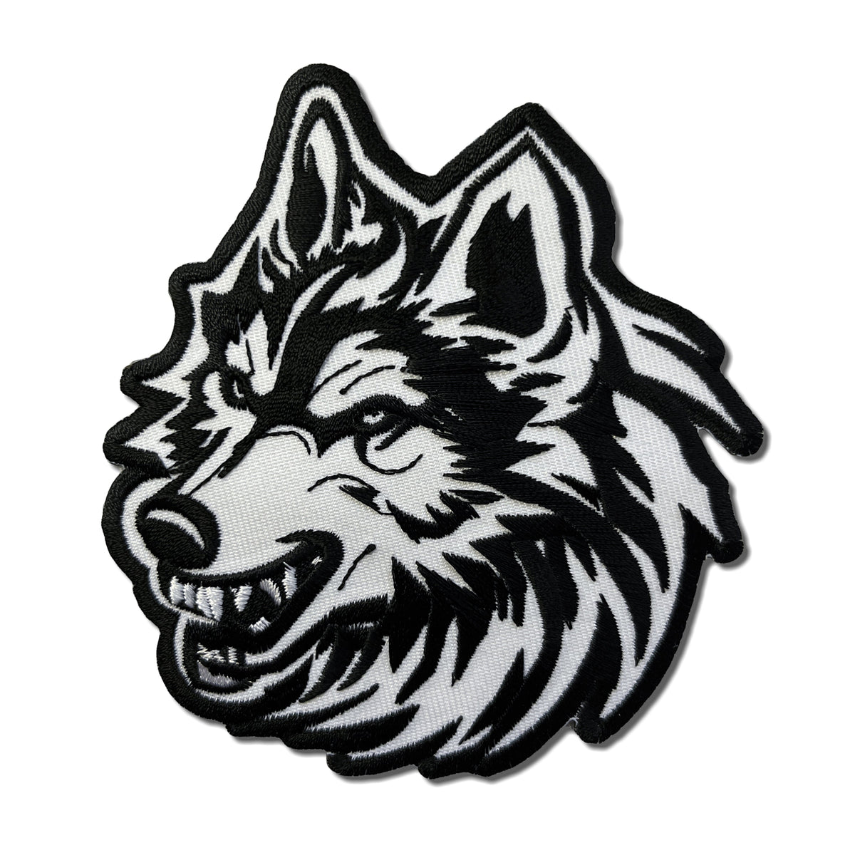 Embroidered Tribal Angry Wolf Iron on Sew on Patch – PATCHERS