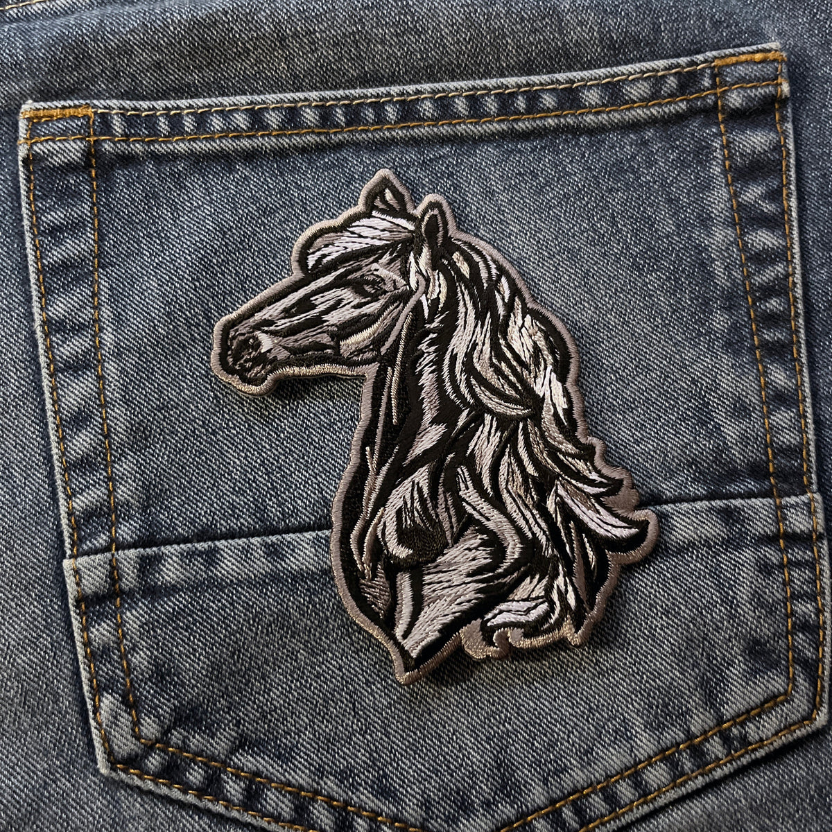 Embroidered Tribal Horse Iron on Sew on Patch – PATCHERS