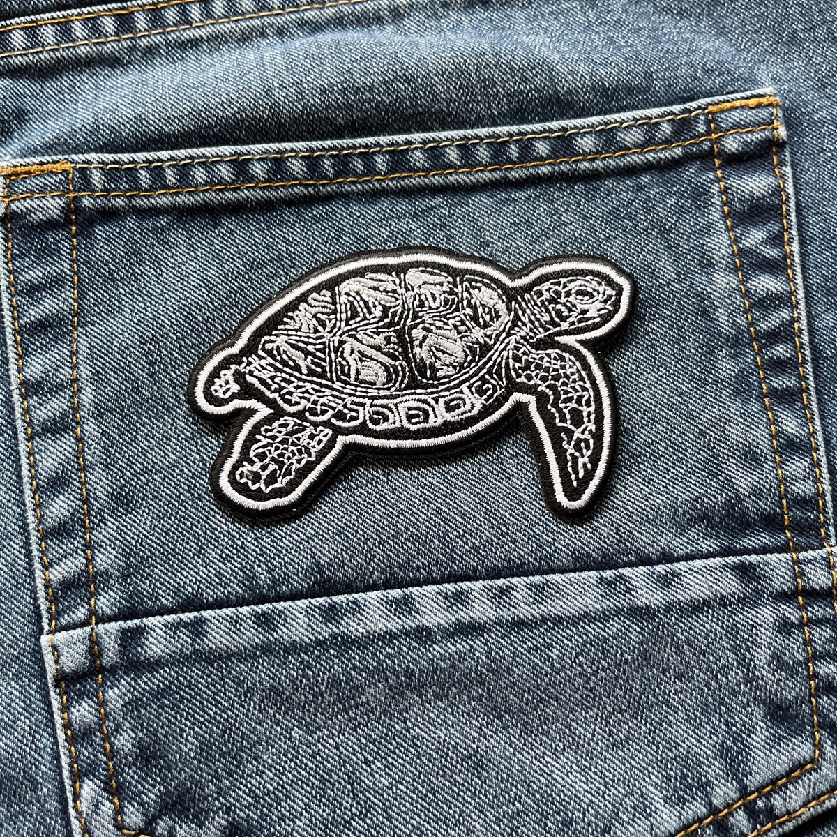 Embroidered Tribal Turtle Iron on Sew on Patch – PATCHERS