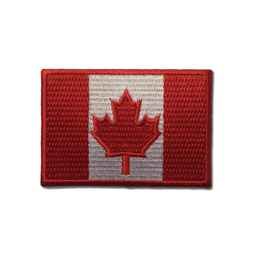 Embroidered 3" Canada Canadian Flag Iron on Sew on Patch – PATCHERS