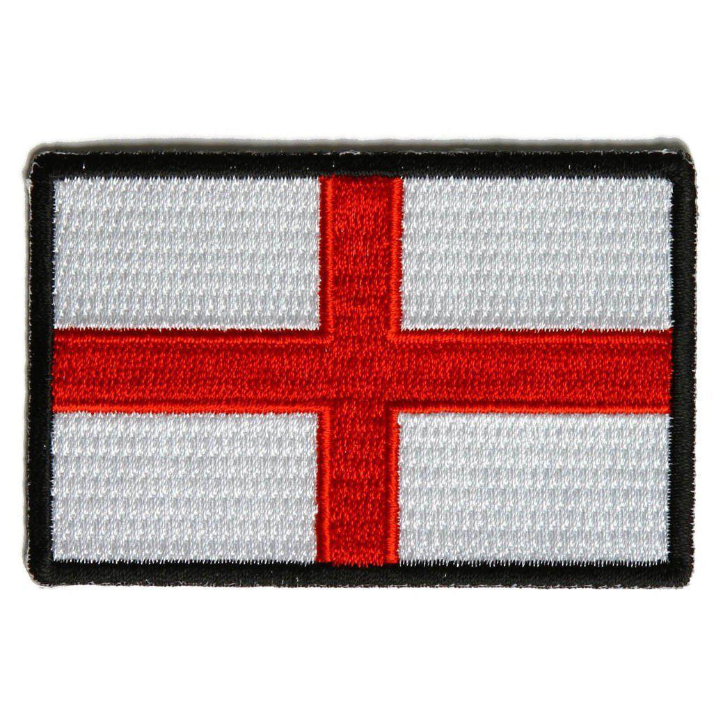 Embroidered England English Flag St George's Cross Iron on Patch – PATCHERS