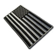 Embroidered 4" American US Flag Black Grey Iron on Sew on Patch – PATCHERS