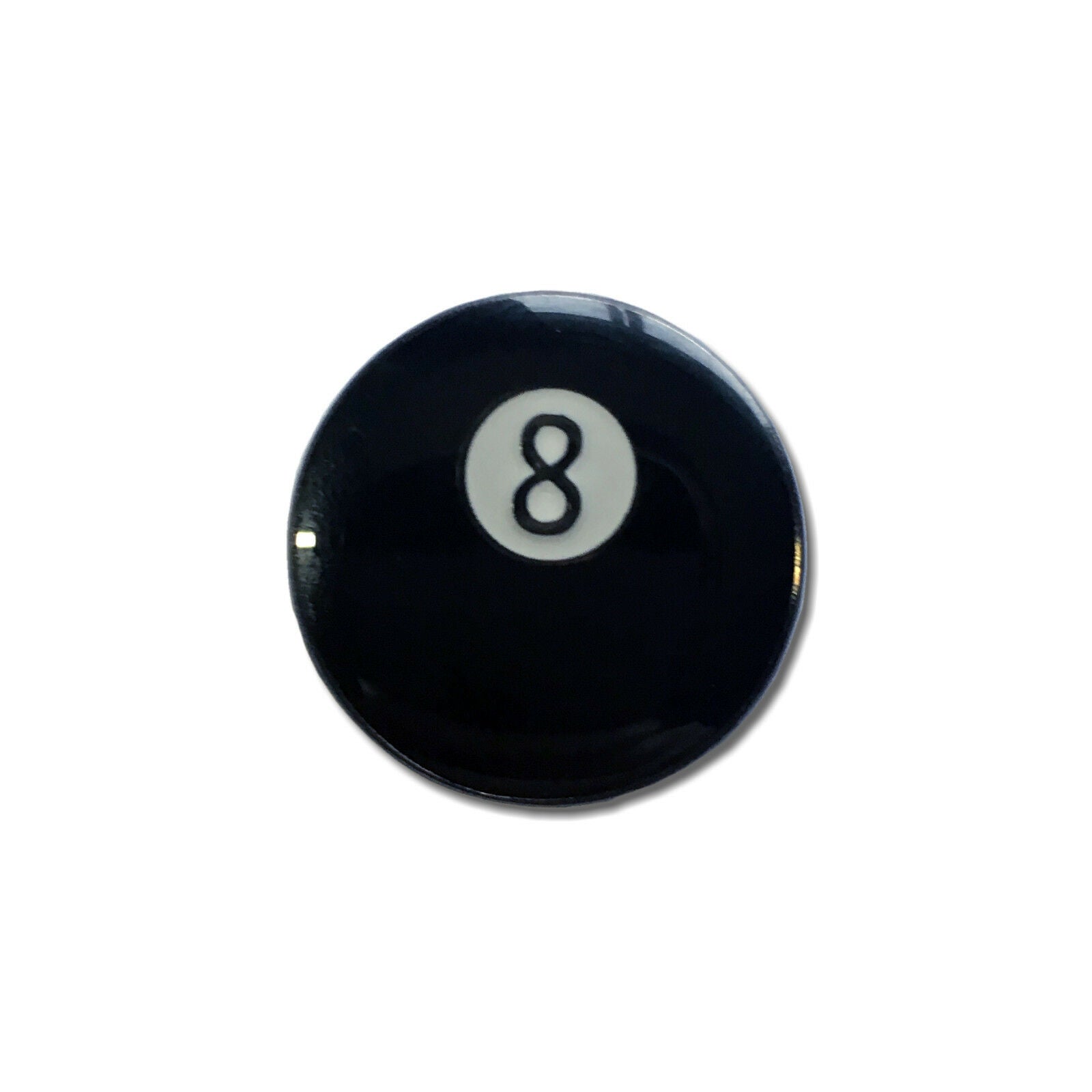 High Quality Metal & Enamel 8 Ball Pin Badge with Secure Locking Back ...