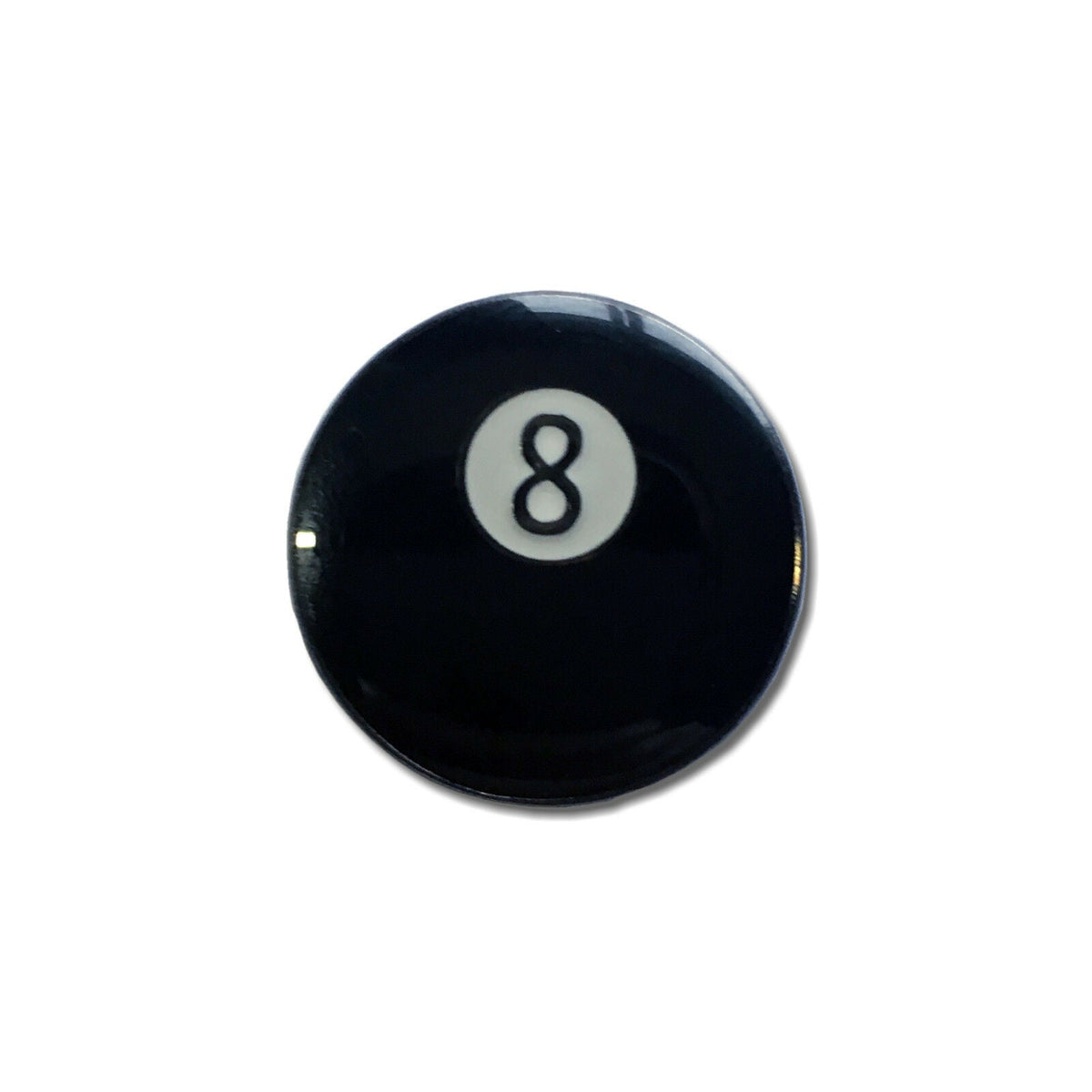 High Quality Metal & Enamel 8 Ball Pin Badge with Secure Locking Back ...