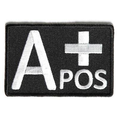Embroidered A+ Blood Type A Positive Blood Group Iron on Sew on Patch ...