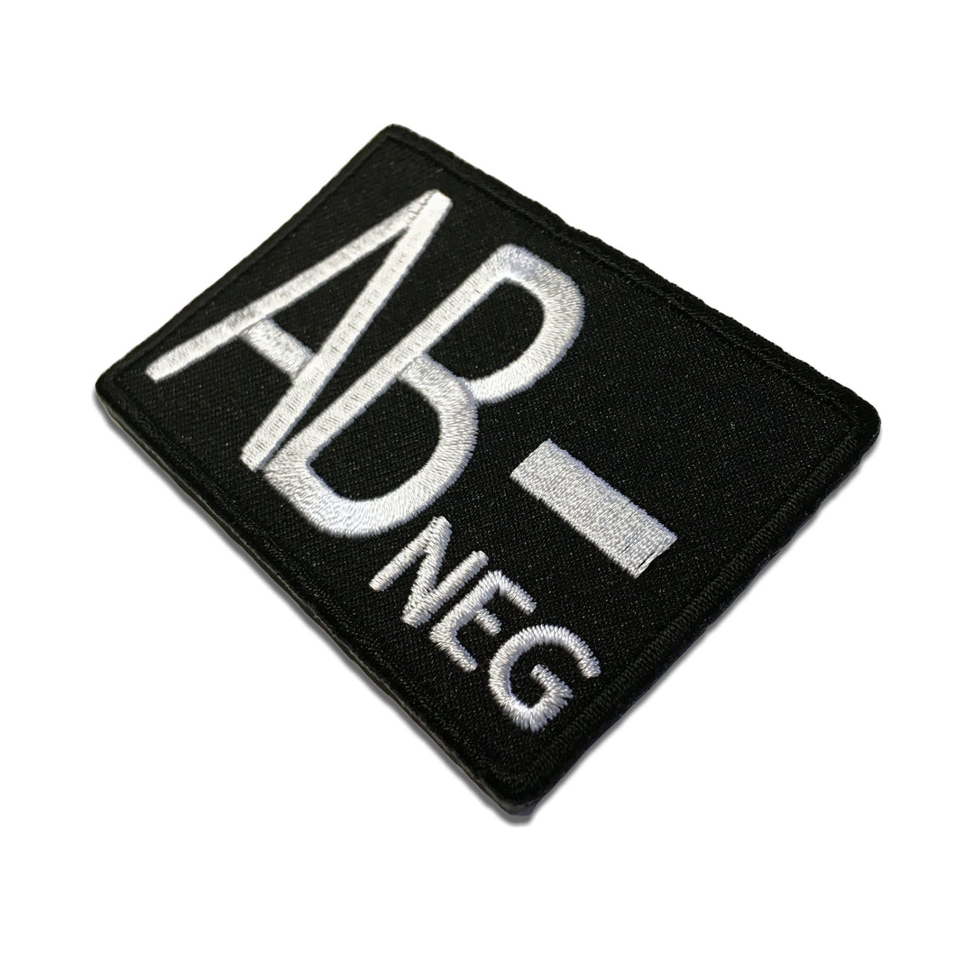 Embroidered AB- Blood Type AB Negative Blood Group Iron on Patch – PATCHERS