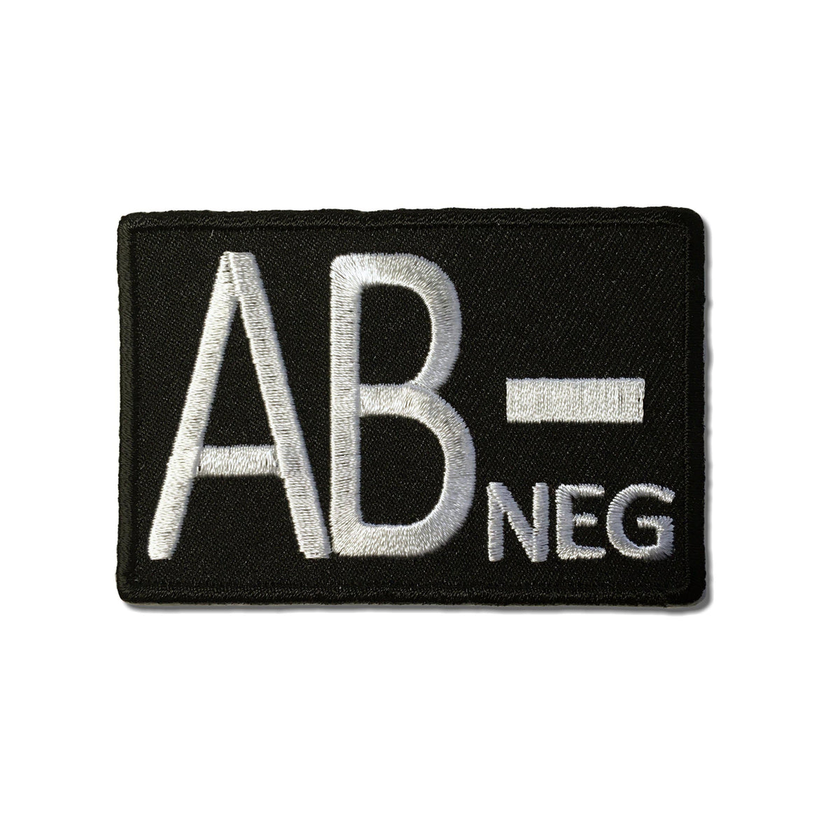 Embroidered AB- Blood Type AB Negative Blood Group Iron on Patch – PATCHERS