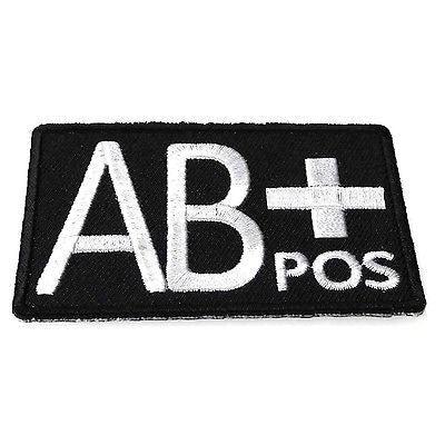 Embroidered AB+ Blood Type AB Positive Blood Group Iron on Patch – PATCHERS