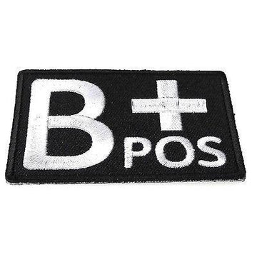 Embroidered B+ Blood Type B Positive Blood Group Iron on Sew on Patch ...