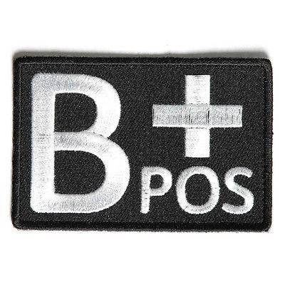 Embroidered B+ Blood Type B Positive Blood Group Iron on Sew on Patch ...