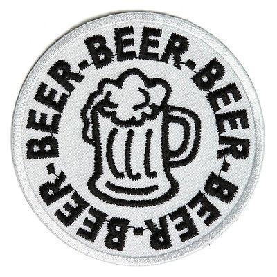 Embroidered Beer Beer Beer Iron on Sew on Patch – PATCHERS