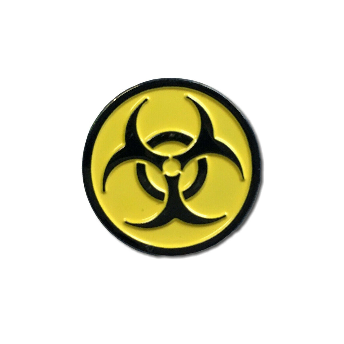 Metal & Enamel Biohazard Pin Badge with Secure Locking Back – PATCHERS