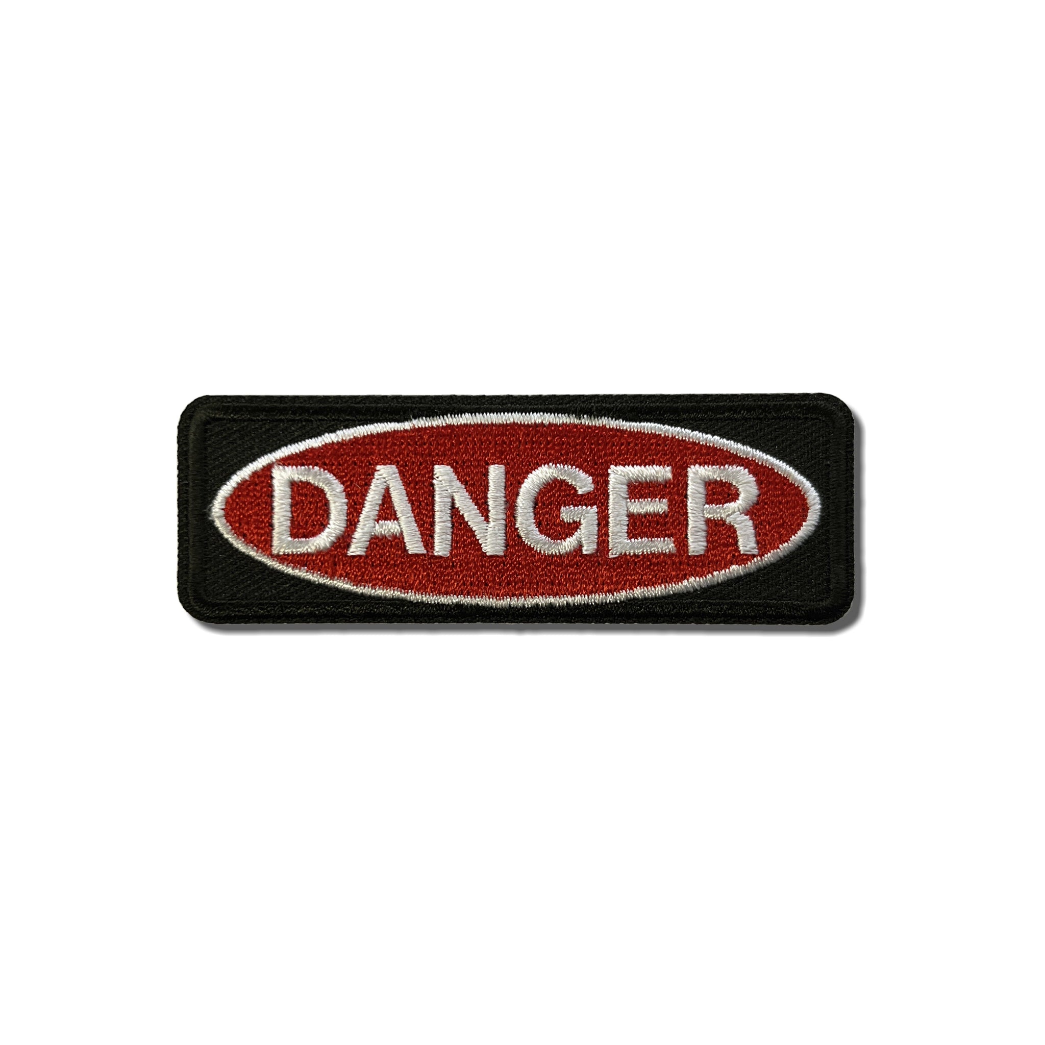Embroidered Danger Iron on Sew on Patch – PATCHERS